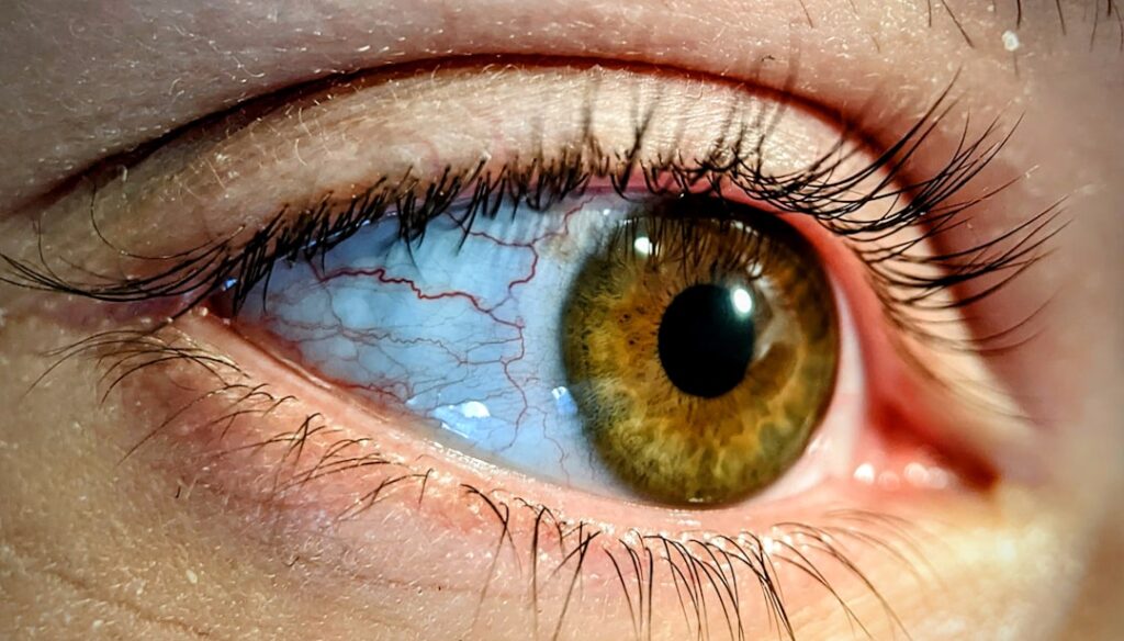 tired eyes, sore eyes, pinguecula artificial light effect on eyes ...